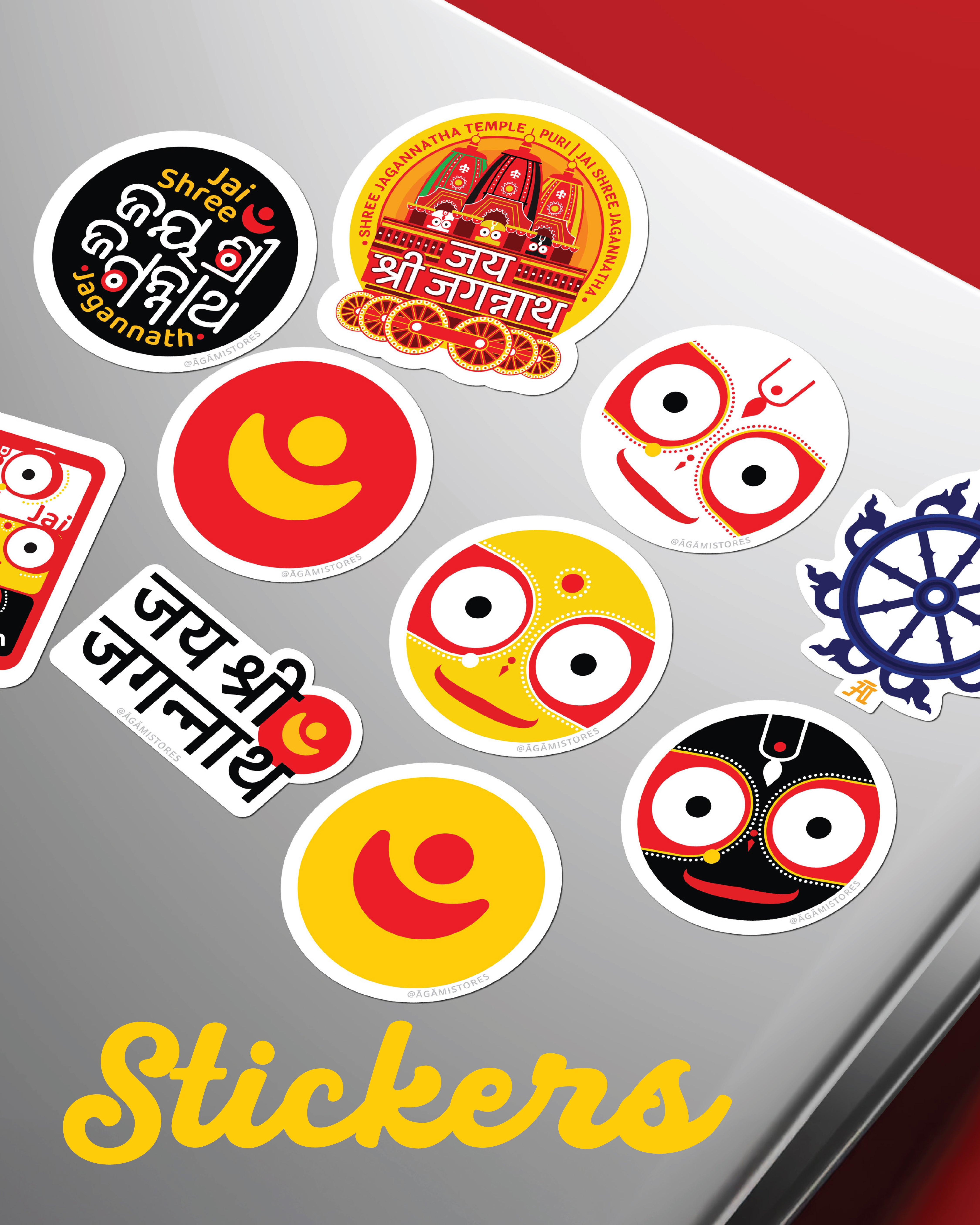 Shree Jagannath Spiritual Stickers for Laptop and Mobile – Āgāmi Stores
